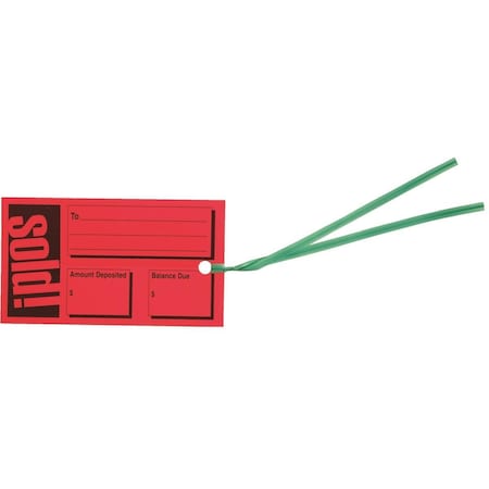 Orora Visual Tx Vinyl, 2.5 H x 3.3 W, 0.75 Dia., Red, 100 PK 3UTY7 | Zoro