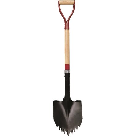 Structron Sawtooth Shovel W/ Hardwood D-Handle 49164 | Zoro