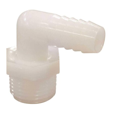 Fimco Fimco Nylon Elbow, 1/2" MNPT x 3/8" Hose Barb 5010038 | Zoro