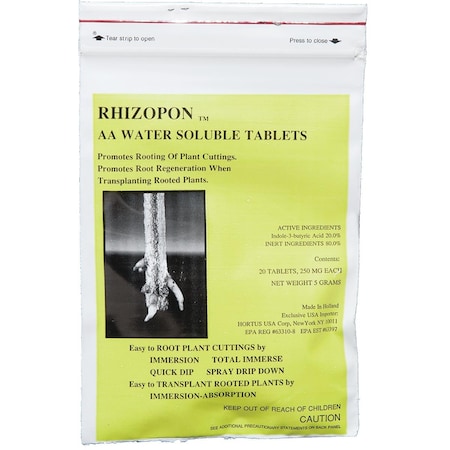 Phytotronics Rhizopon AA Rooting Hormone Tablets, 20PK 330 | Zoro