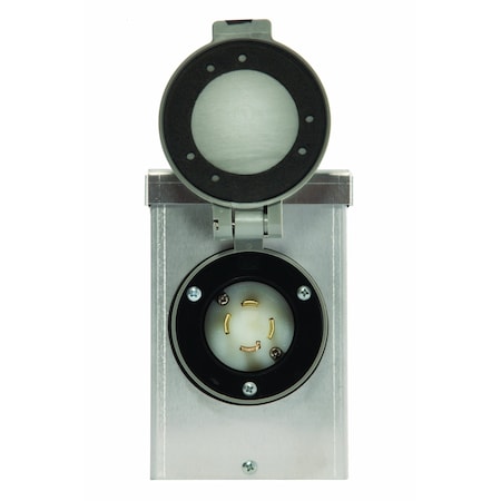 Generac 30 Amp Power Inlet Box, 125/250V, Aluminum, Nema L14-30 With ...