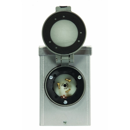 Generac 50 Amp Power Inlet Box, 125/250V, aluminum, NEMA CS6365 with ...