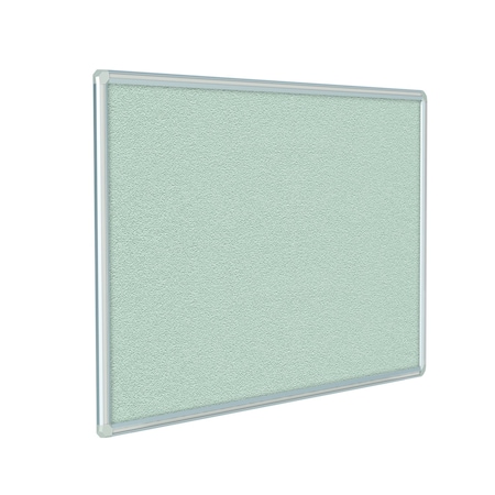 Ghent Bulletin Board, Vinyl, 4 ft H x 8 ft W, Satin Alum Frame w/Gray ...