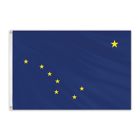 Global Flags Unlimited Alaska Outdoor Poly Max Flag 3'x5' 200866 | Zoro