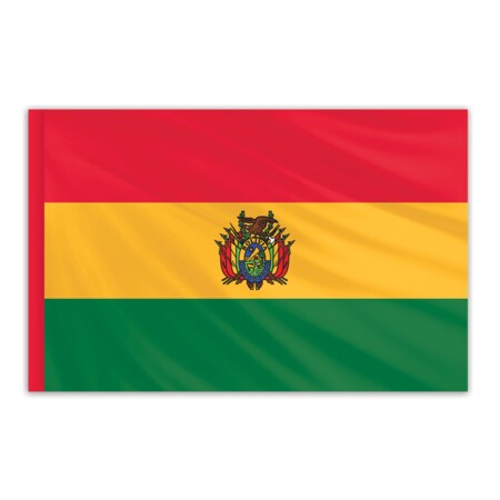 Global Flags Unlimited Bolivia Indoor Nylon Flag with Seal 3'x5' with ...