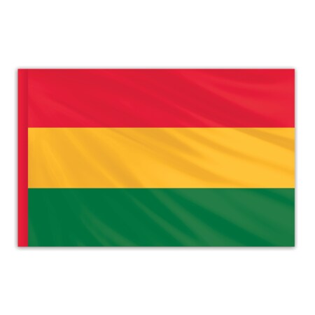 Global Flags Unlimited Bolivia Indoor Nylon Flag 5'x8' with Gold Fringe ...