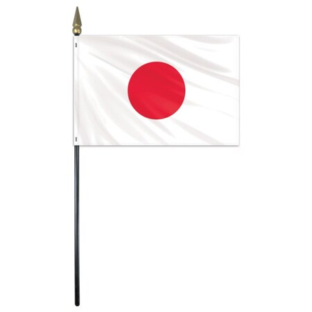 Global Flags Unlimited Japan Stick Flag 4"x6" E Gloss 202125 | Zoro