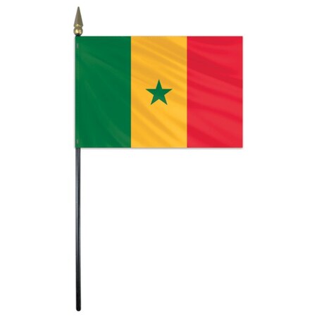 Global Flags Unlimited Senegal Stick Flag 4"x6" E Gloss 202865 | Zoro