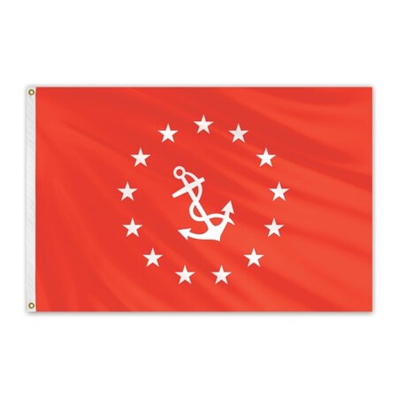 Global Flags Unlimited Vice-Commodore Officer Outdoor Nylon Flag 12"x18 ...