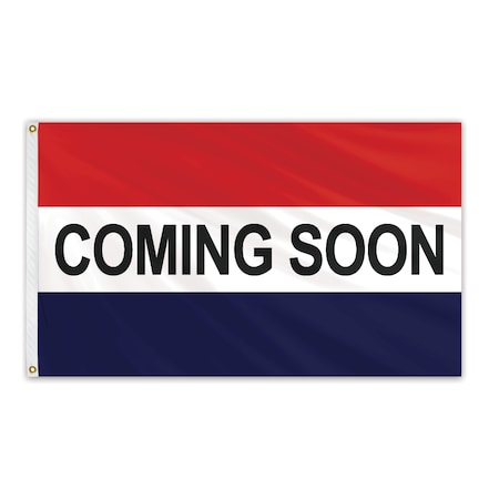 Global Flags Unlimited Coming Soon Message Flag 3'x5' Standard Flag ...