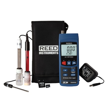 Reed Instruments REED Data Logging pH/ORP Meter with Electrodes ...