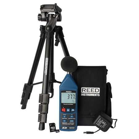Reed Instruments REED Data Logging Sound Meter with Tripod, SD Card and ...