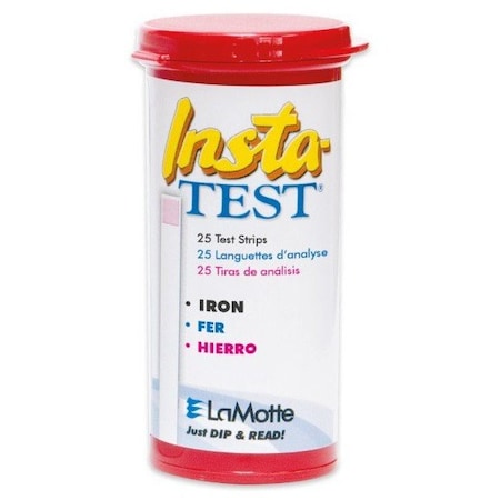 Lamotte Insta-Test Iron Test Strips, 0 To 5 Ppm, 25-Pack 2935-G | Zoro