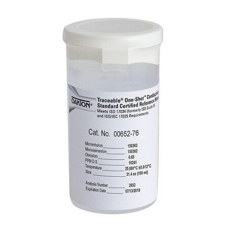 Oakton Oakton Traceable One-Shot Conductivity And Tds Standard, 150,000 ...