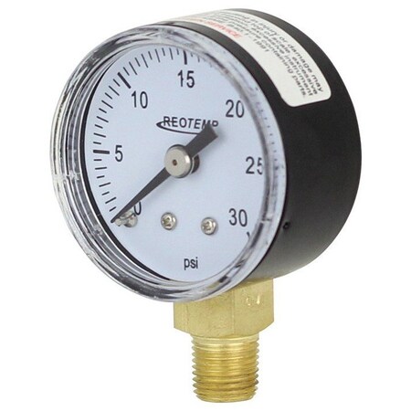 Reotemp Instruments Reotemp Pd15 General Purpose Gauge With Center Back ...