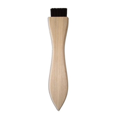 Gordon Brush 2 x 6 Row 0.012" Nylon Bristle and Wood Handle Applicator ...