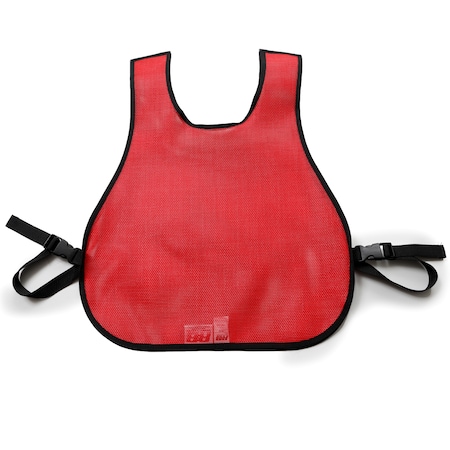 R&B Fabrications Plain Mesh Safety Vest, Red 001RD | Zoro