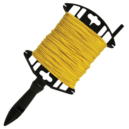 Kraft Tool Yellow Braided Masons Line, 250 ft. Utili BC332W | Zoro