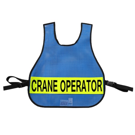 R&B Fabrications Safety Vest Crane Operator, Royal Blue 005RB-CO | Zoro