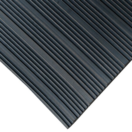 Rubber-Cal "Composite-Rib" Corrugated Rubber Floor Mats - 1/8 in x 4 ft ...
