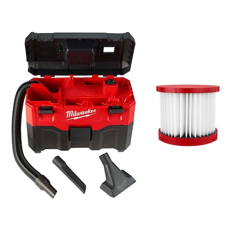 Milwaukee Tool Cordless Wet Dry, Vacuum HEPA Filter 0880-20, 49-90-1900 ...