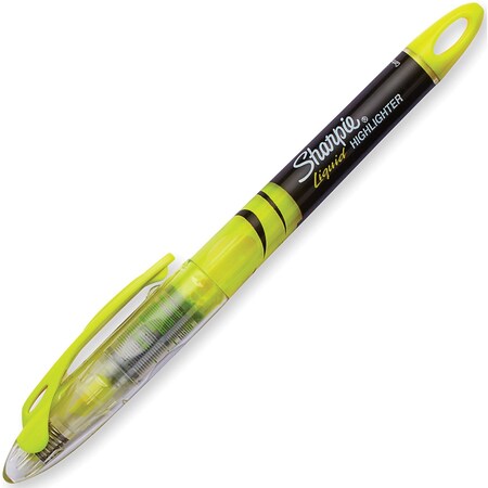 Sharpie Liquid Highlighter, Chisel Tip Yellow PK12 (1754463) | Zoro