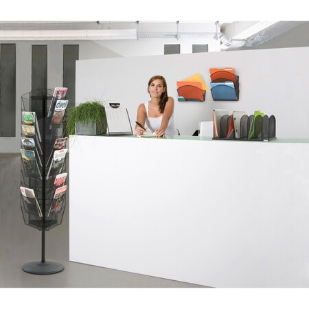 Safco Letter Tray/File Holder, 8, Comp 3253BL | Zoro