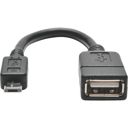 Tripp Lite Micro USB Adapter Cable, Micro, M/F, 6" U052-06N | Zoro