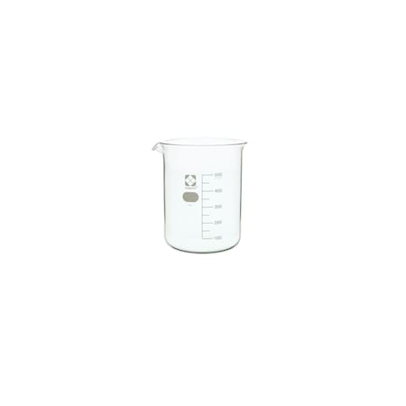 Vee Gee Sibata Glass Beaker, 500mL, PK10 10020-500A | Zoro