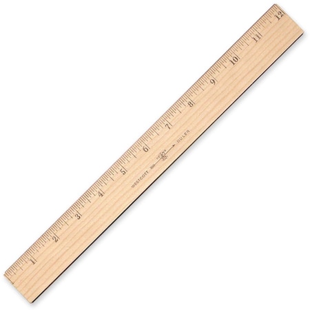 Westcott Rulers, 12" Metric Ruler w/Metal Edge 2 sided 10375 | Zoro