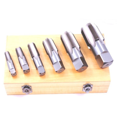 Hhip 1/4 to 1-1/4 in 6 Piece NPT Taper Pipe Tap Set 1011-3306 | Zoro