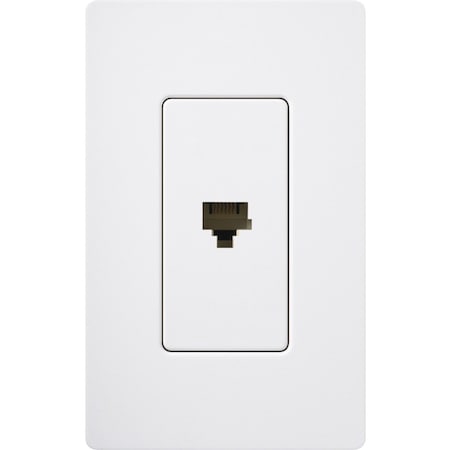 Lutron Lutron Satin Colors 1 Socket Telephone Faceplate - RJ-12 Phone ...