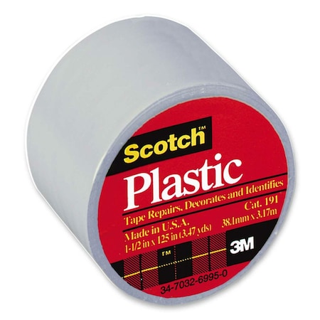 Scotch Colored Plastic Tape 191CL, 1.5"x125, PK72 191CL | Zoro