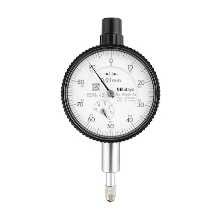 Mitutoyo Dial indicator, 0.01-5 mm 1044A-15 | Zoro
