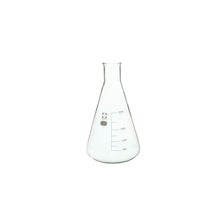 Vee Gee Sibata Glass Erlenmeyer Flask, 2000mL 10530-2000 | Zoro