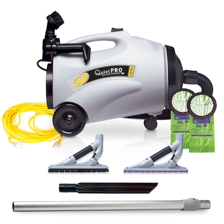 Proteam HEPA Canister Vacuum, 10 qt, ProBlade Hard Surface/Carpet Floor ...