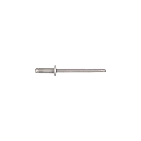 Disco Blind Rivet, Dome Head, 1/8 in Dia., 23/64 in L, Steel Body ...