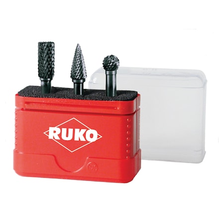 Ruko TC Rotary Bit Set, 3PCS 116001US | Zoro