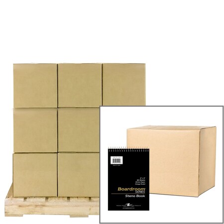 Roaring Spring Pallet of Wirebound Steno Notebooks, 6"x9", 80 sheets of ...