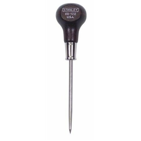 Stanley Wood Handle Scratch Awl, Tip Size 3/16 in, Overall Length 6 1/ ...