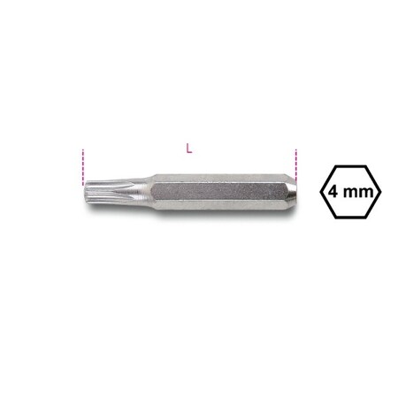 Beta Torx Head Screwdriver Bit, T3 012560041 | Zoro