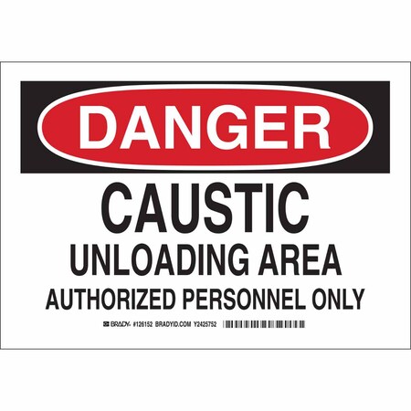 Brady Danger Sign, 10 in H, 14 in W, Rectangle, English, 126153 126153 ...