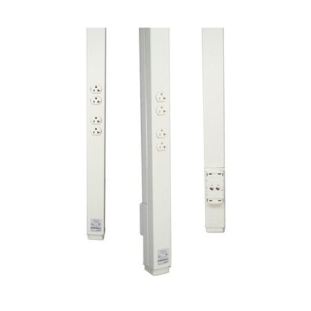 Wiremold Service Pole, 2-5/16in., Steel 25DTP4ACT | Zoro