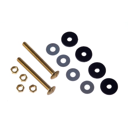 Black Swan Tank-To-Bowl Bolt Kit W/ Hex Nuts-Brass 13150 | Zoro