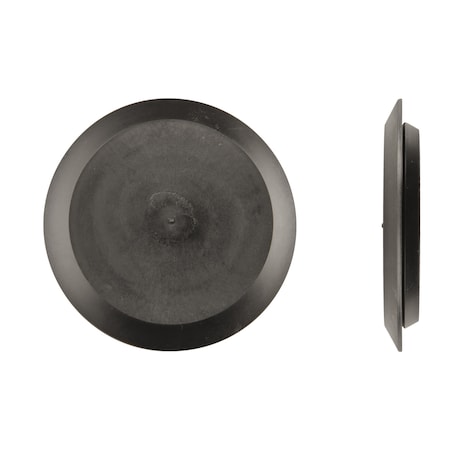 Disco Black Plastic Flush Hole Plugs 1-1/2" Hole Size 1 7/8" Hd OD, PK2 ...