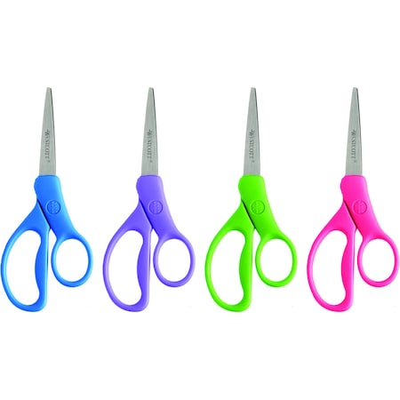 Westcott Scissors, 6" Student Scissor - Plastic Handles - with Anti ...