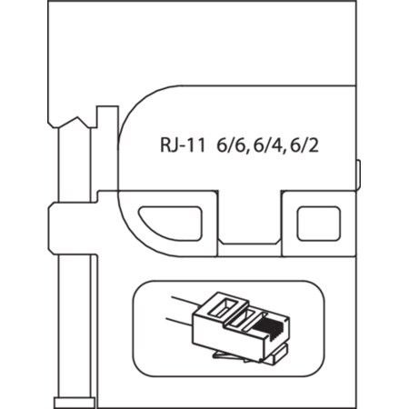 Gedore Module Insert For Modular Plugs, Features: Connector Type: RJ-11 ...
