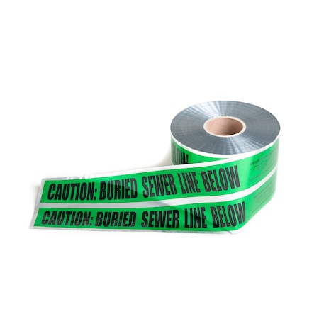Black Swan Detectable Marking Tape-Green-6" X 1000' 15280 | Zoro