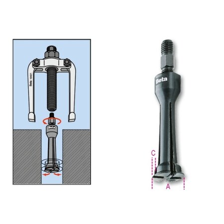 Beta Two-Leg Internal Extractor, 25-30mm 015440150 | Zoro