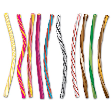 Westcott Erasers, Twist Erasers - 10 Assorted Patterns 15495 | Zoro